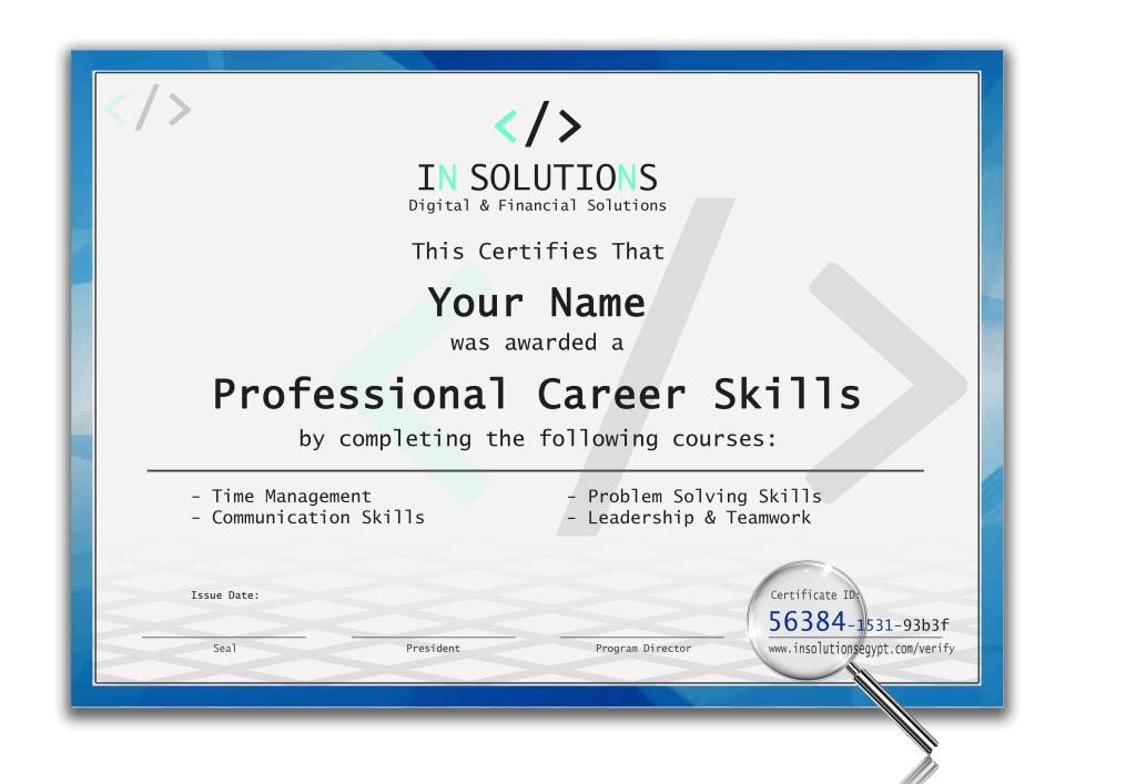 Professional Career Skills Program - IN SOLUTIONS